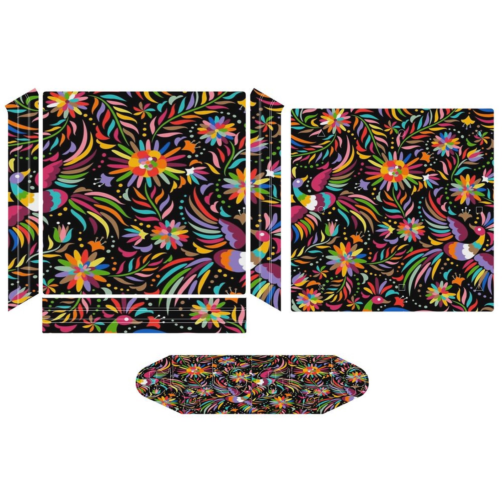 Mexican Black Pattern PS4/PS4 Pro/PS4 Slim Skin Sticker For Console And ...