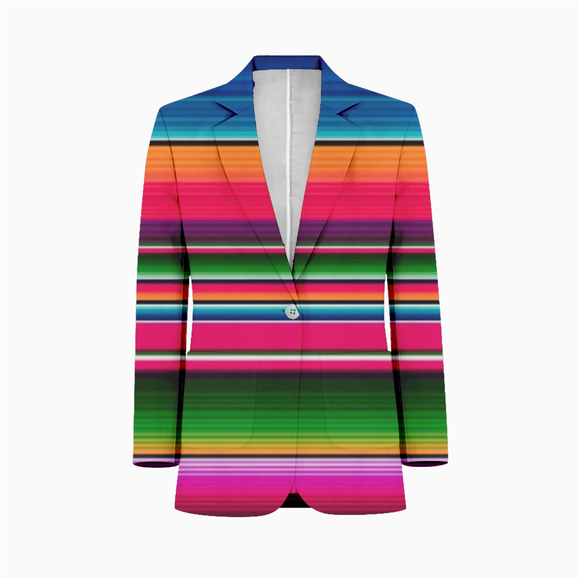 Mexican Blanket Striped Fiesta Serape Customized Men's Suits full man ...