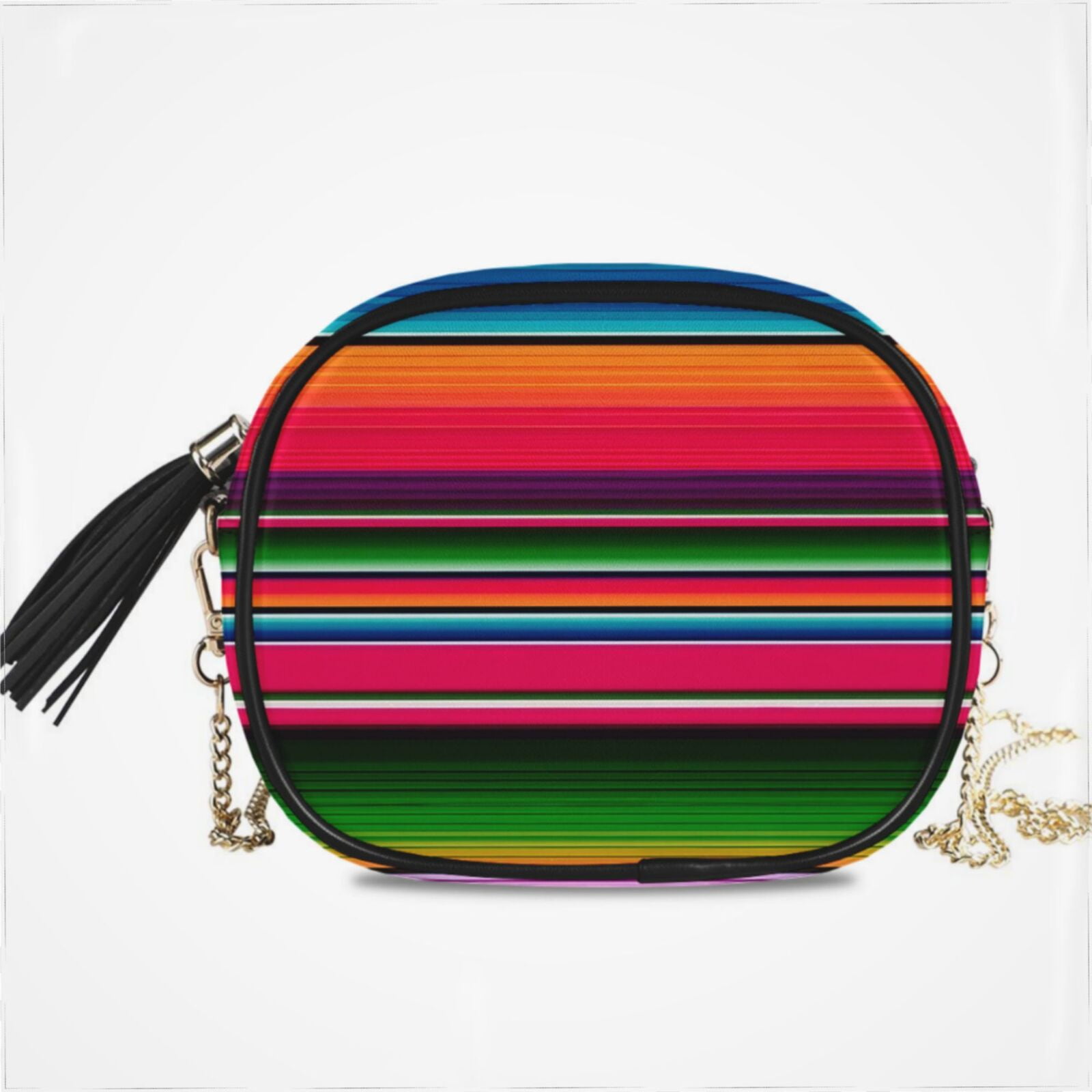 Mexican Blanket Striped Fiesta Serape Women'S Vintage Crossbody Bag ...