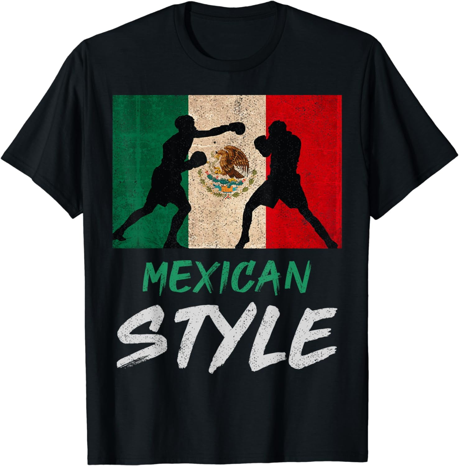 Mexican Boxing Style Mexico Pride Patriotic Mens T-Shirt - Walmart.com