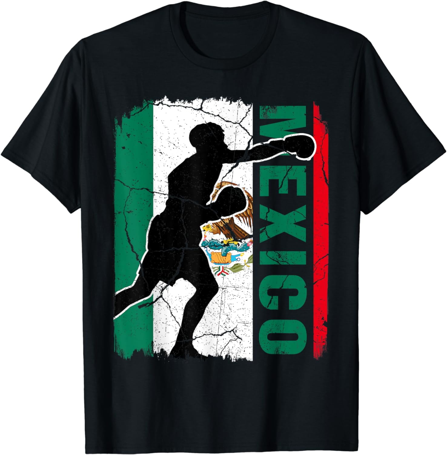 Mexican Boxing Team Mexico Flag Boxing Gloves T-Shirt - Walmart.com