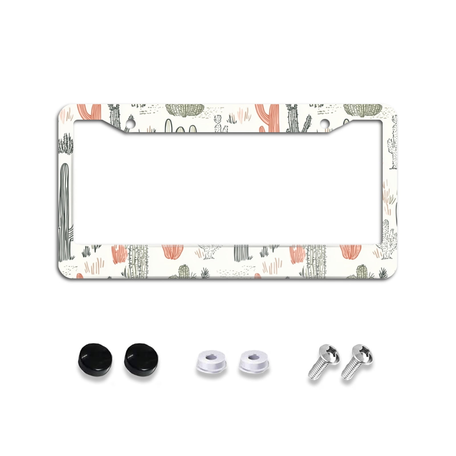 Mexican Cactus License Plate Frames for Women Men Car Plate Holder ...
