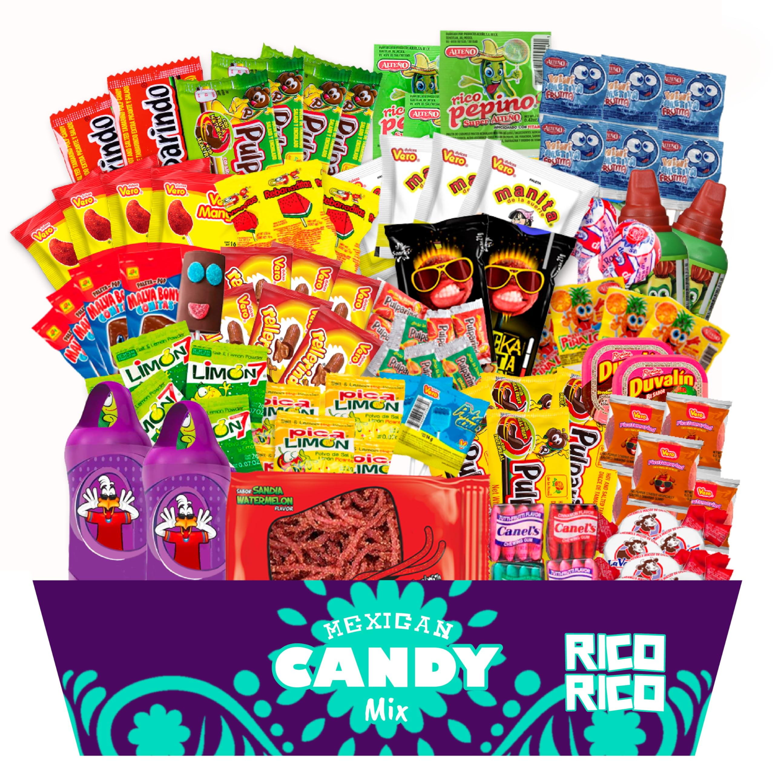 Mexican Candy Assortment 100 DPF11 Pieces - Sweet, Spicy & Tangy Dulces ...