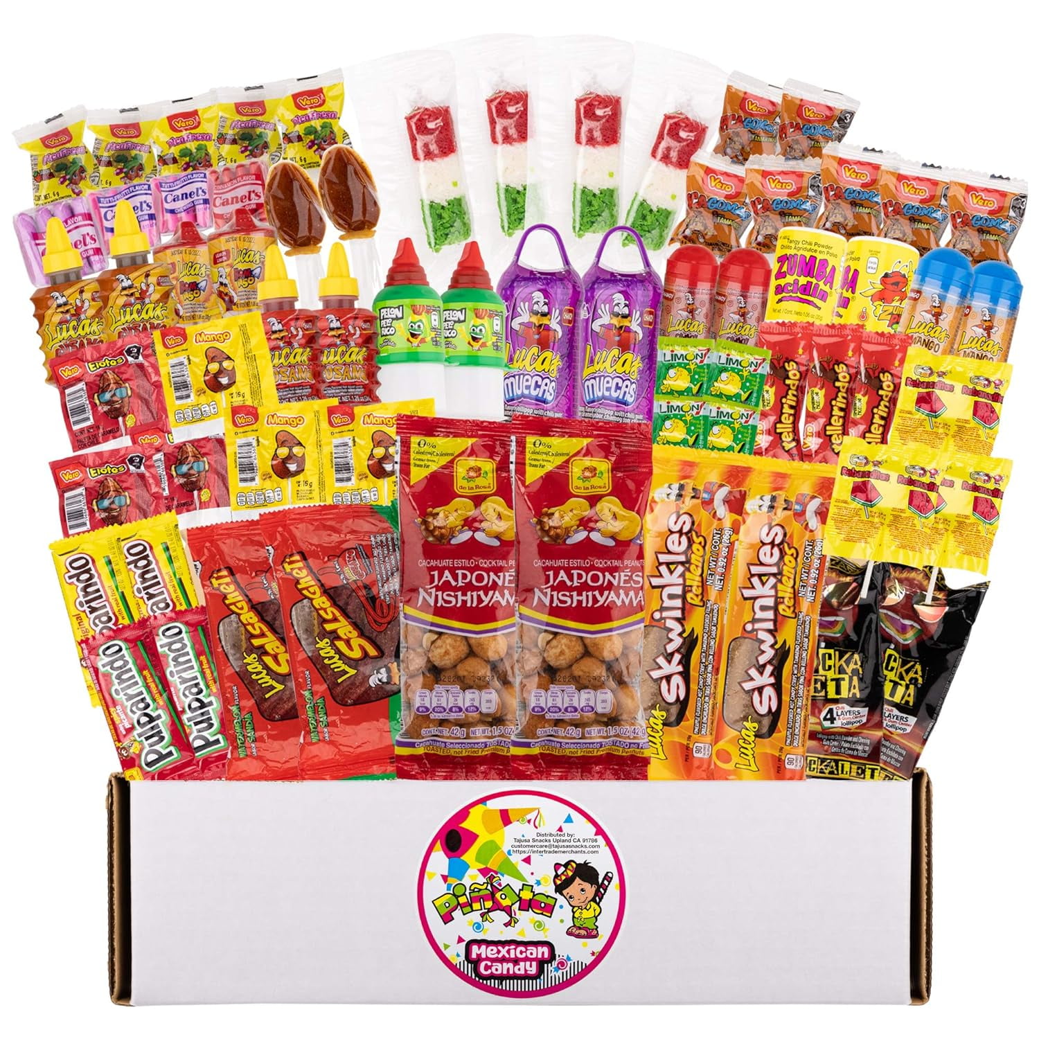 Mexican Candy Box - Swee and Sour - 73 Pack - 3 Pounds - Auhenic ...