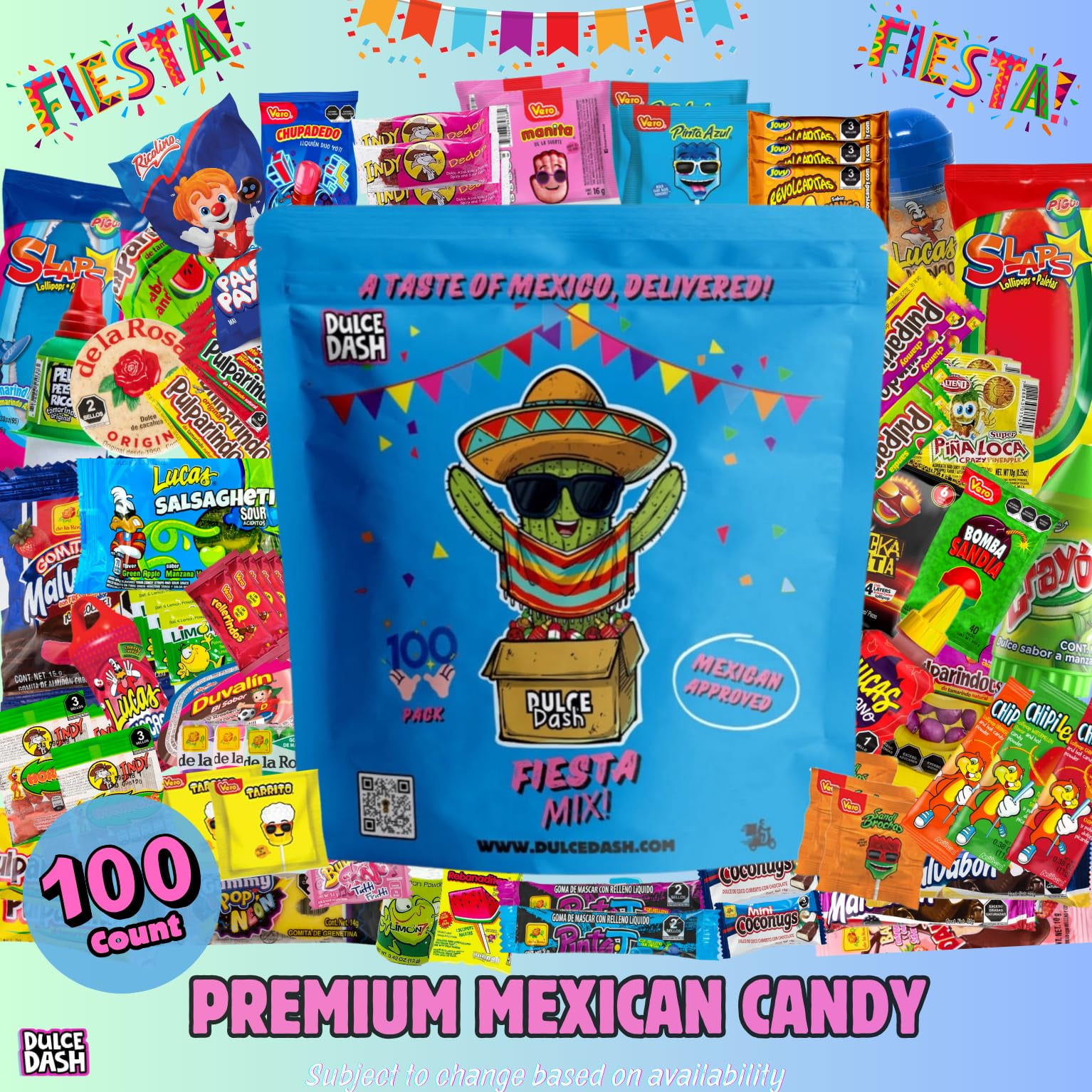 Mexican Candy Mix 100 pcs HYZ01 - Dulces Mexicanos Surtidos, Mexican ...