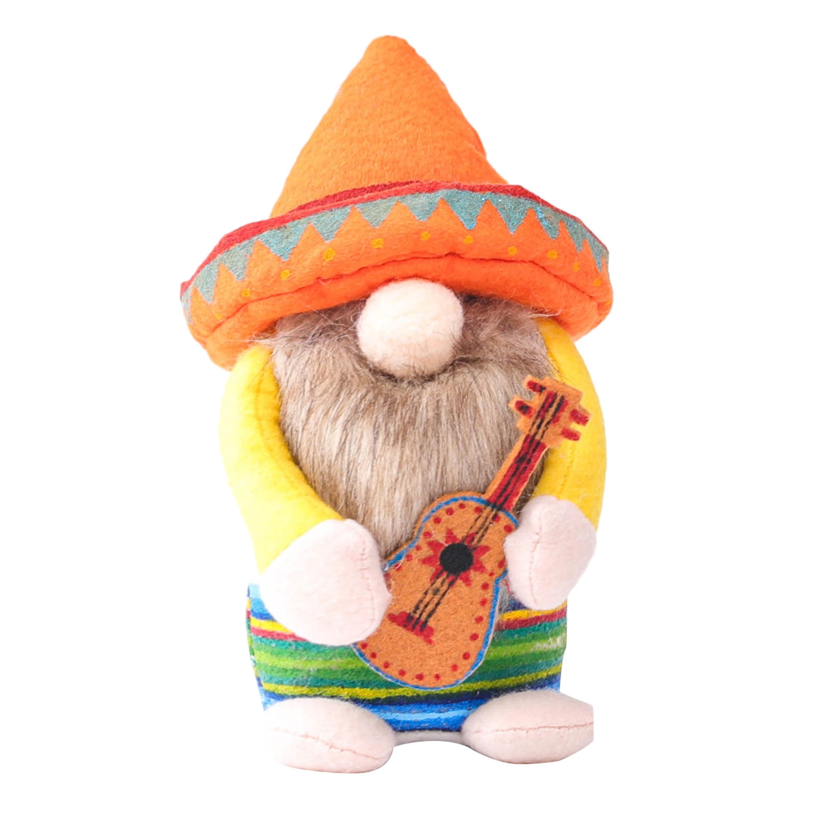 Mexican Carnival Wide Brimmed Hat Doll Instrument Doll Decoration ...