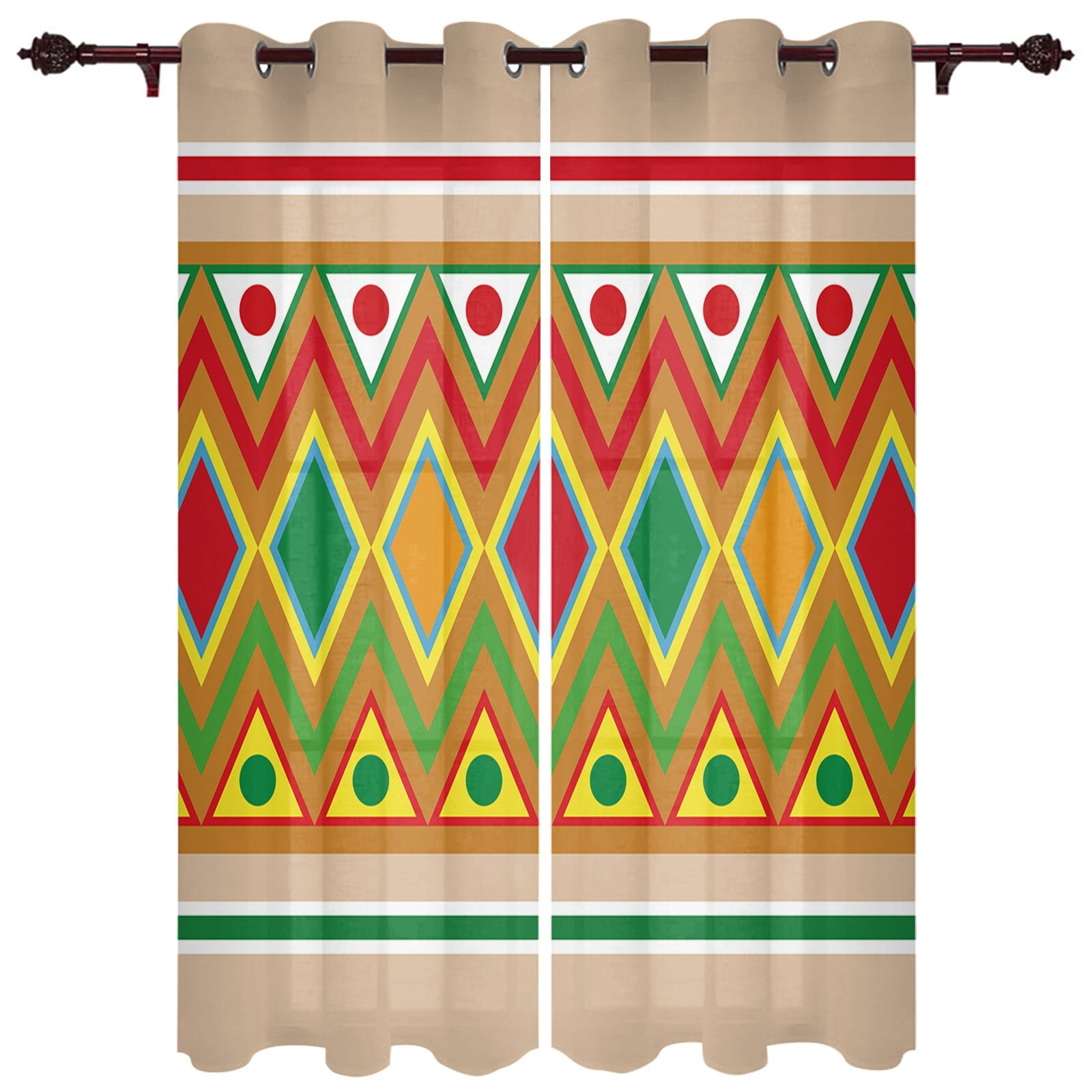 Mexican Celebration Gnome Large Curtains For Living Room Window Curtain Bedroom Kitchen Balcony ...
