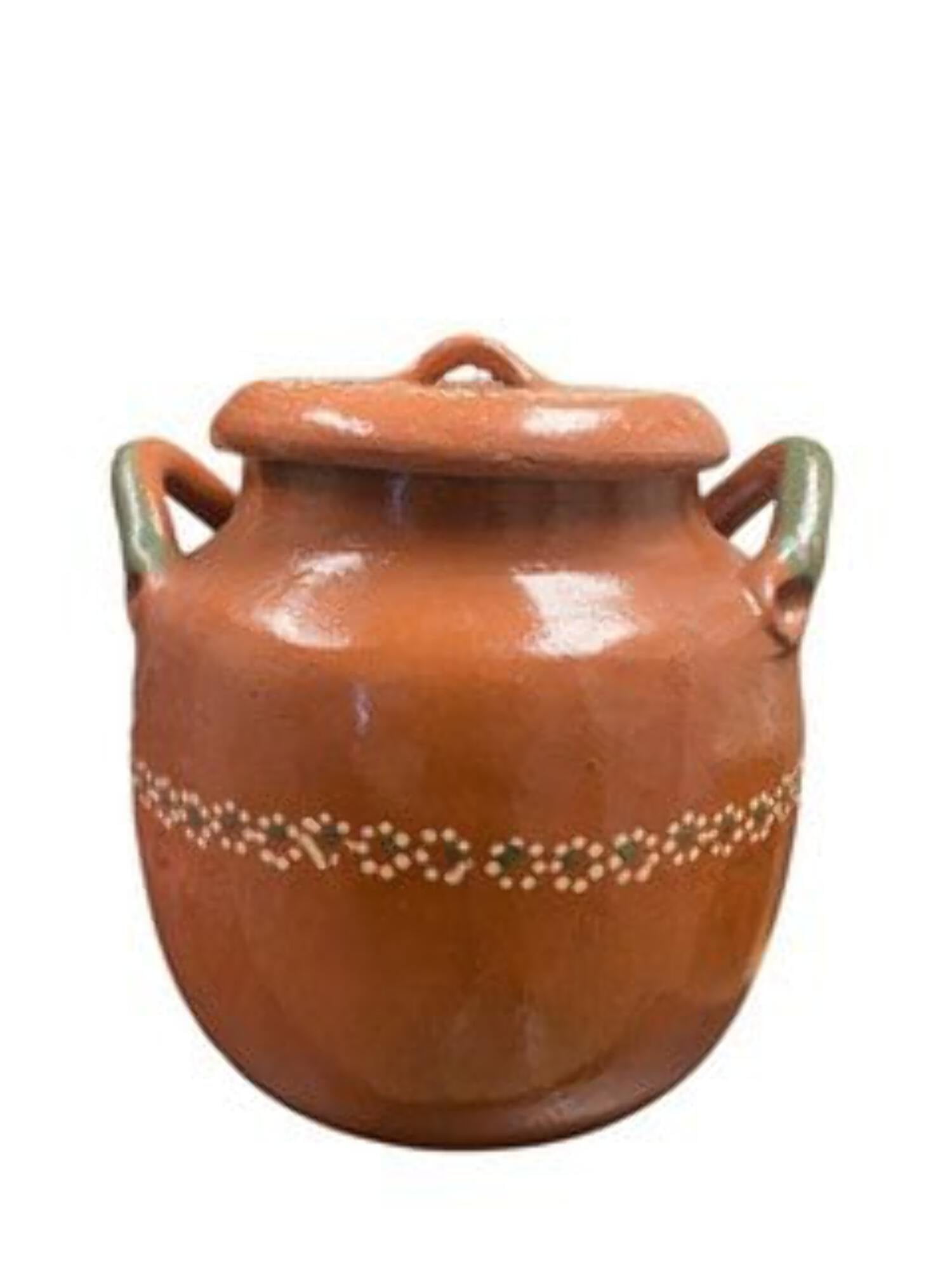Olla Frijolera De Barro 8L Clay Bean Pot - Handcrafted, Durable ...