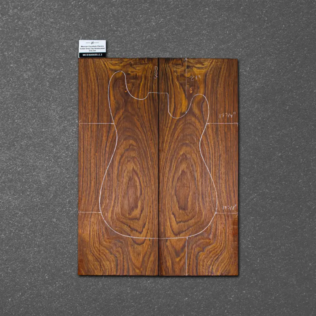 Mexican Cocobolo Electric Guitar Drop Top Stratocaster (ES) Set ...