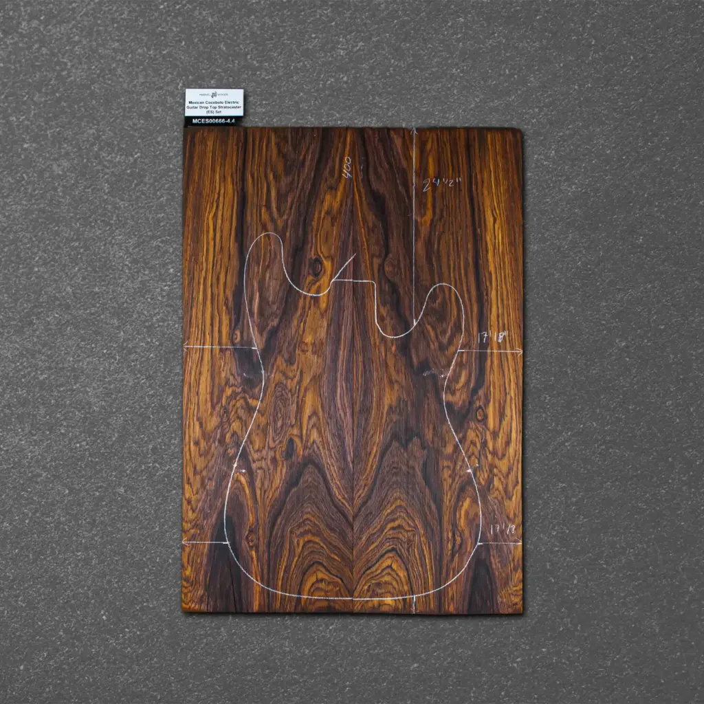 Mexican Cocobolo Electric Guitar Drop Top Stratocaster (ES) Set ...