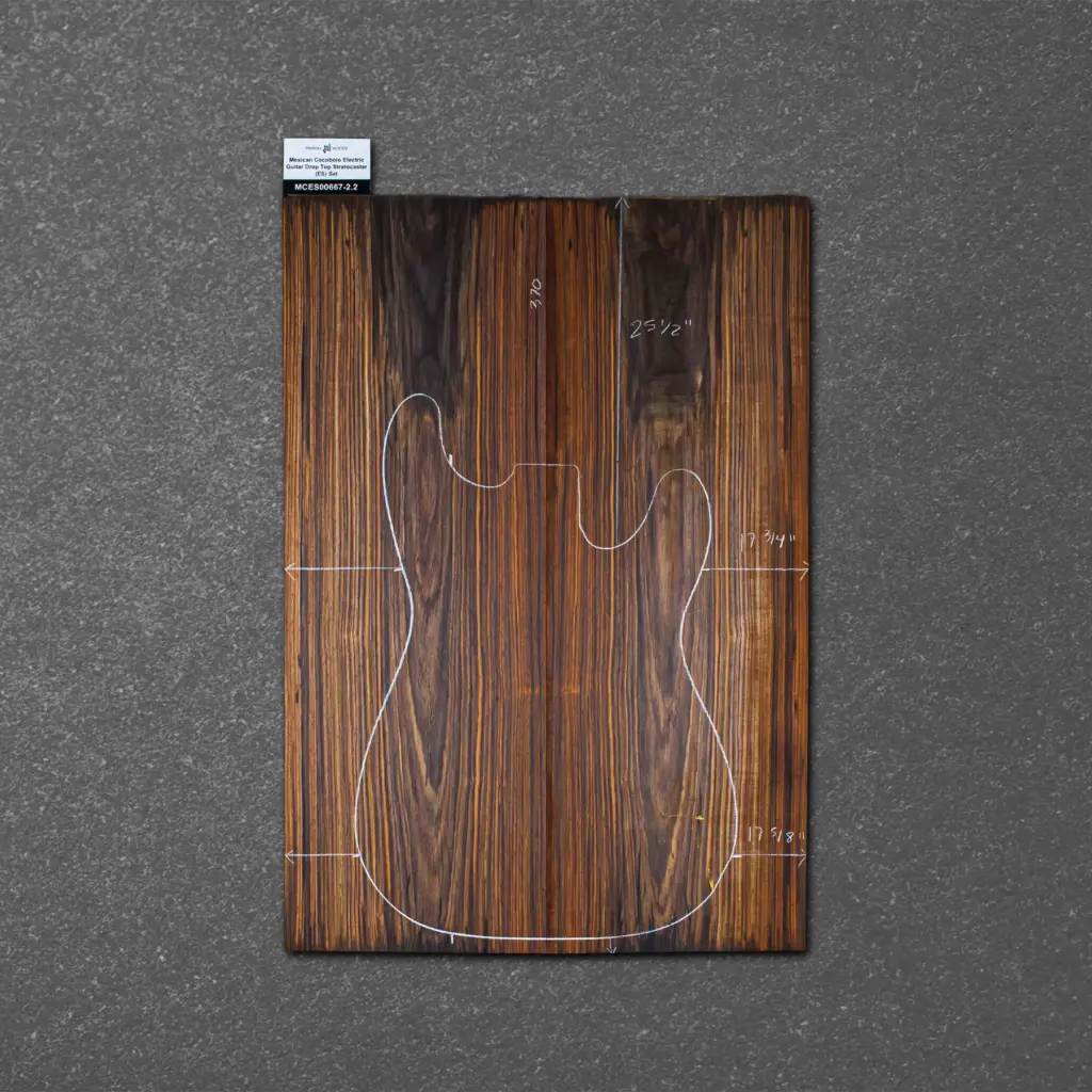 Mexican Cocobolo Electric Guitar Drop Top Stratocaster (ES) Set ...