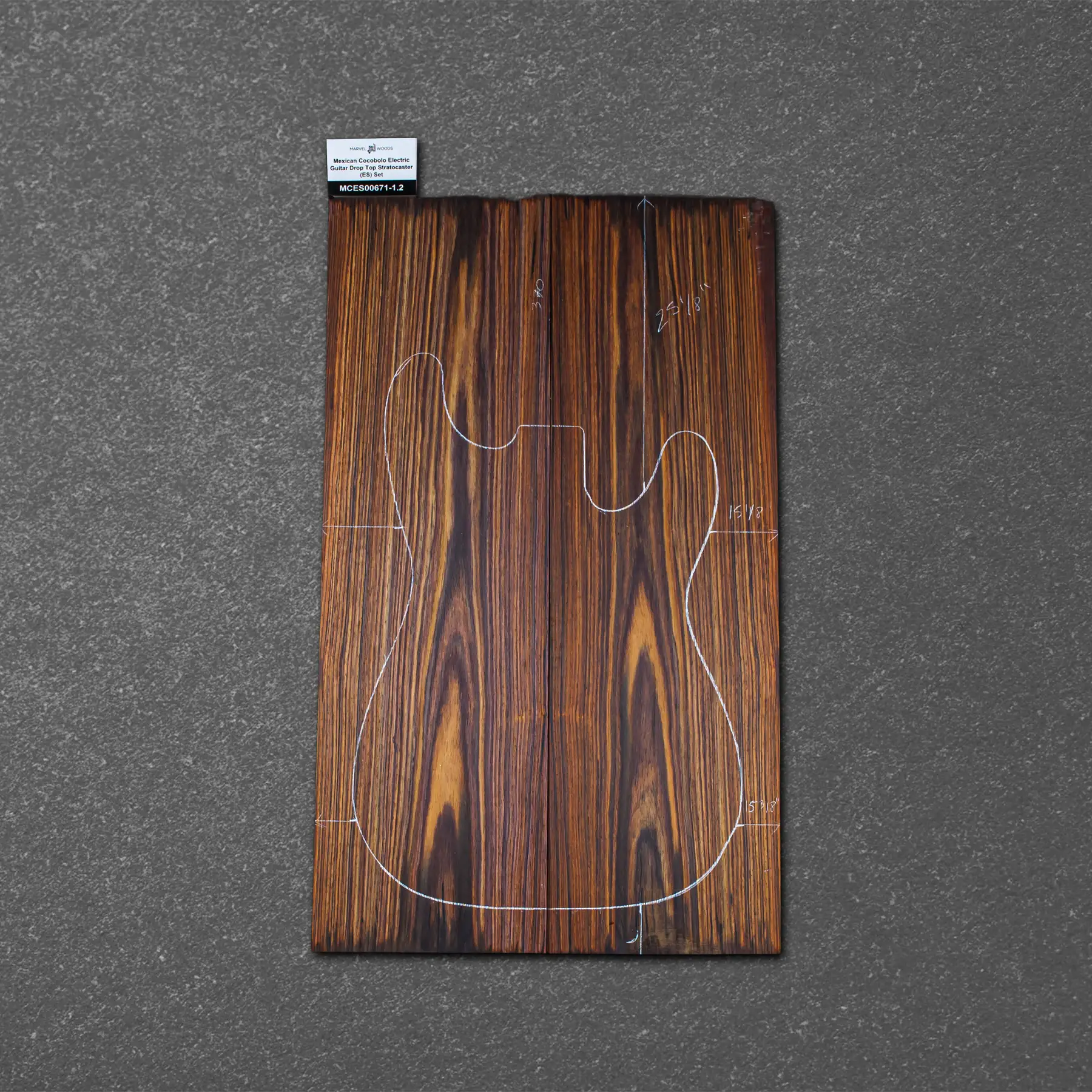 Mexican Cocobolo Electric Guitar Drop Top Stratocaster (ES) Set ...