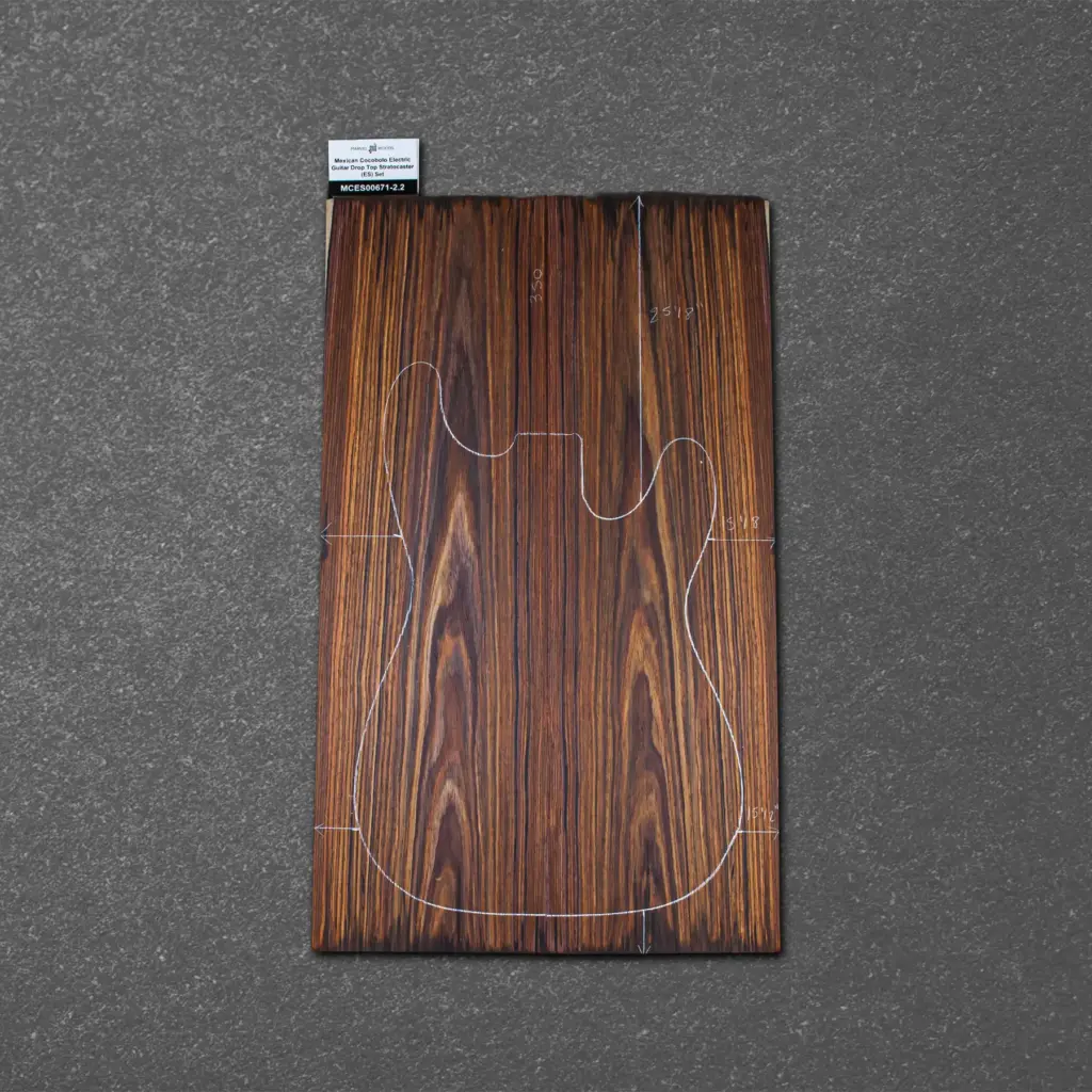 Mexican Cocobolo Electric Guitar Drop Top Stratocaster (ES) Set ...