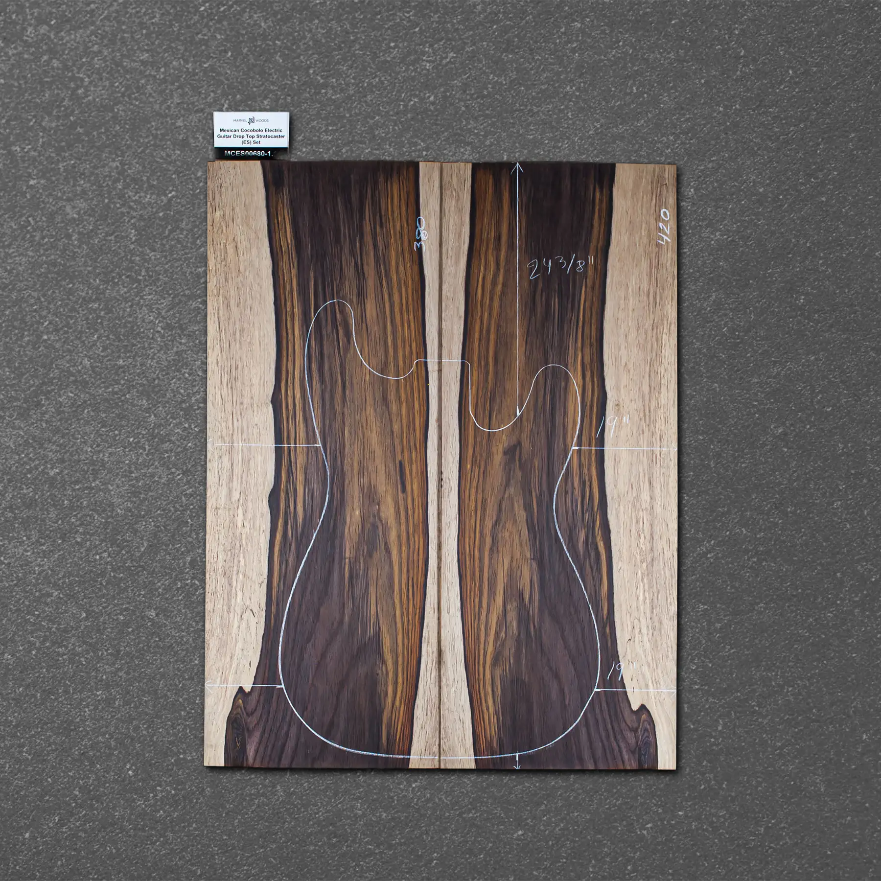 Mexican Cocobolo Electric Guitar Drop Top Stratocaster (ES) Set ...