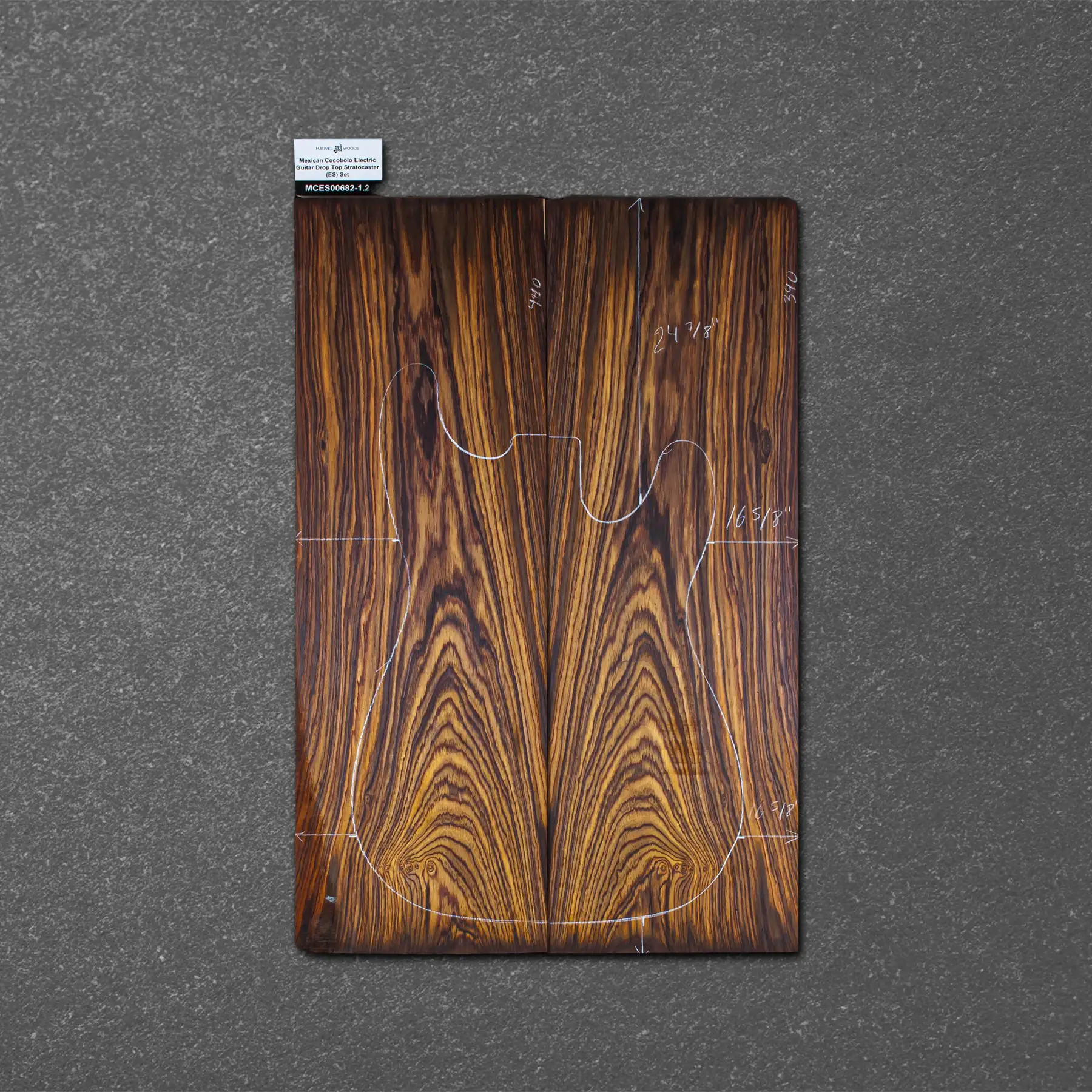 Mexican Cocobolo Electric Guitar Drop Top Stratocaster (ES) Set ...