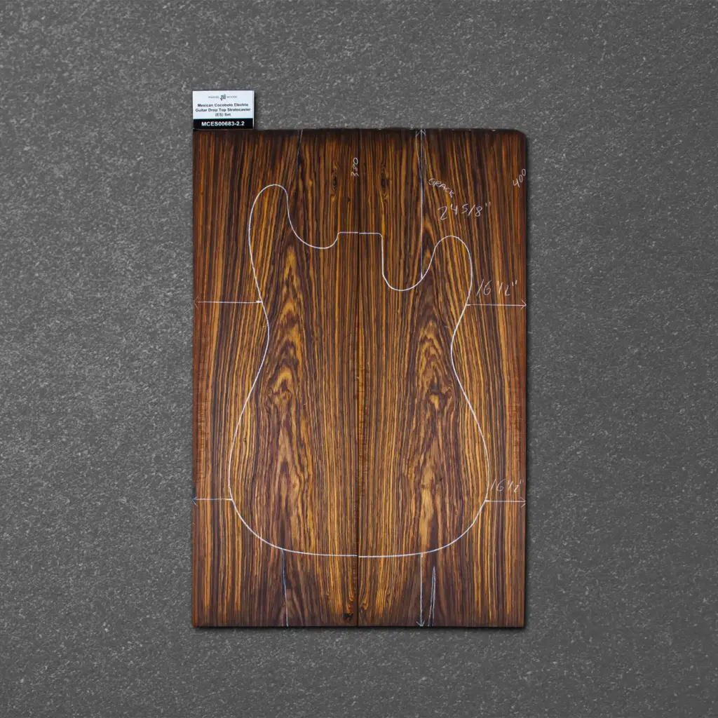 Mexican Cocobolo Electric Guitar Drop Top Stratocaster (ES) Set ...