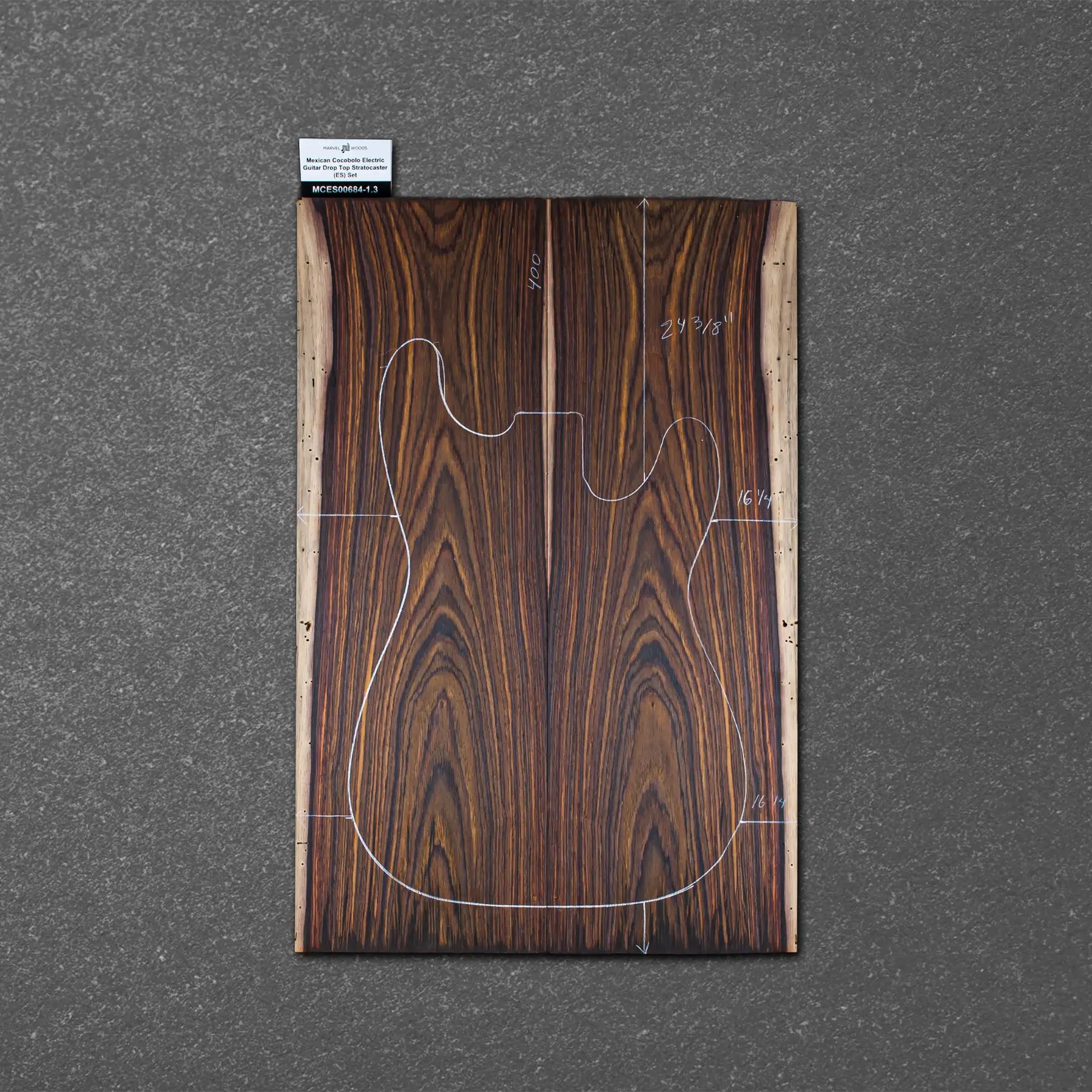 Mexican Cocobolo Electric Guitar Drop Top Stratocaster (ES) Set ...