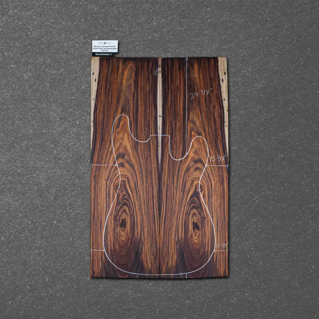 Mexican Cocobolo Electric Guitar Drop Top Stratocaster (ES) Set ...