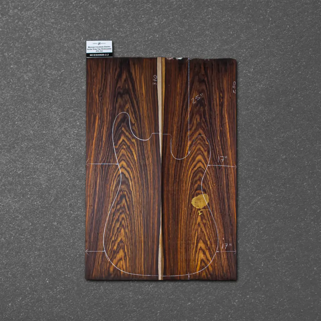 Mexican Cocobolo Electric Guitar Drop Top Stratocaster (ES) Set ...