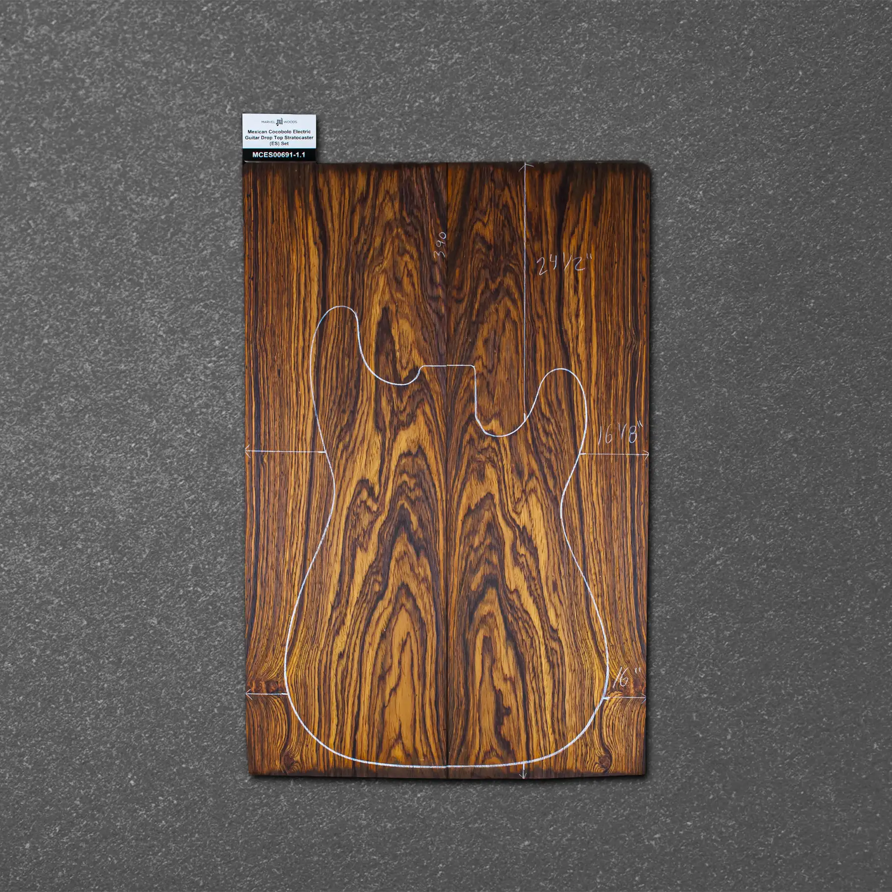 Mexican Cocobolo Electric Guitar Drop Top Stratocaster (ES) Set ...