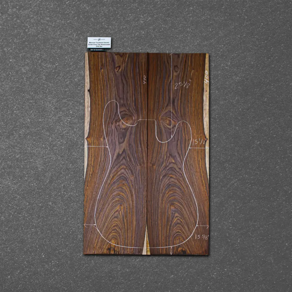 Mexican Cocobolo Electric Guitar Drop Top Stratocaster (ES) Set ...