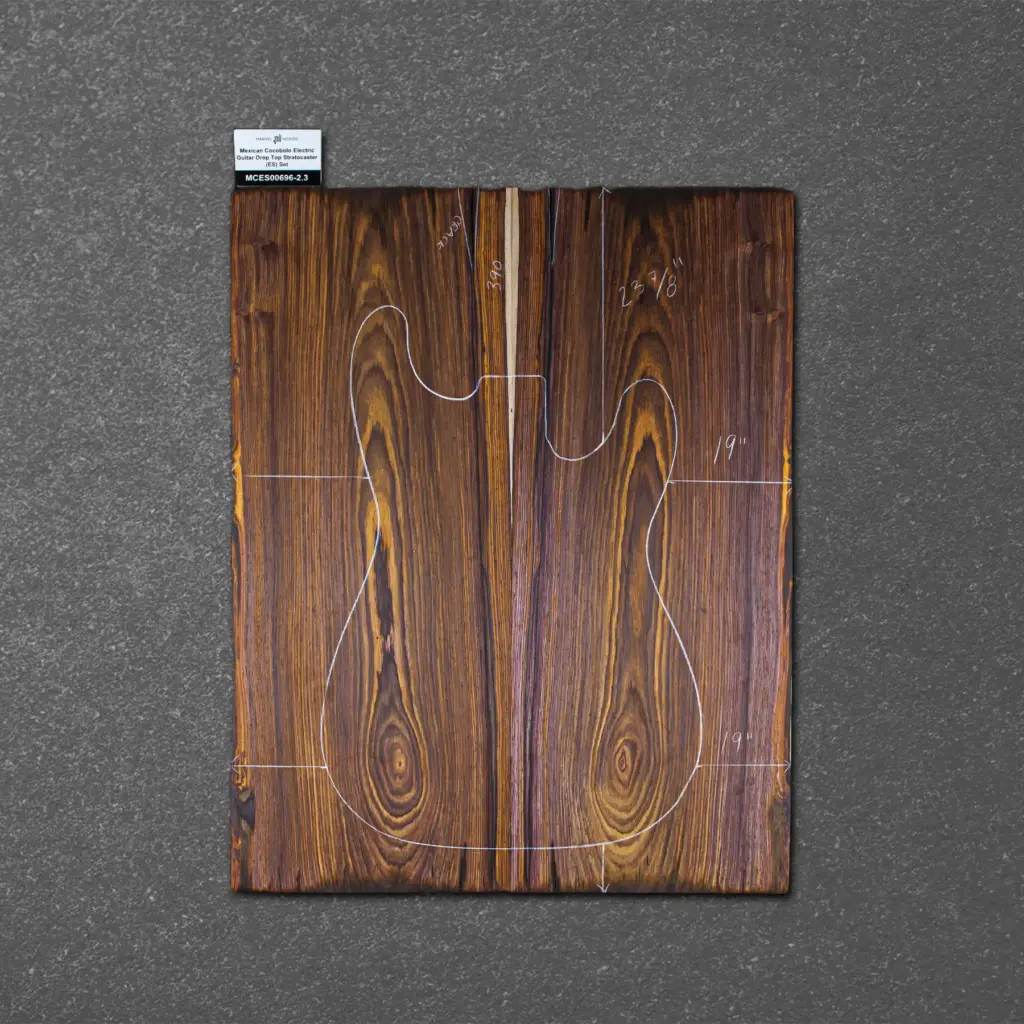 Mexican Cocobolo Electric Guitar Drop Top Stratocaster (ES) Set ...