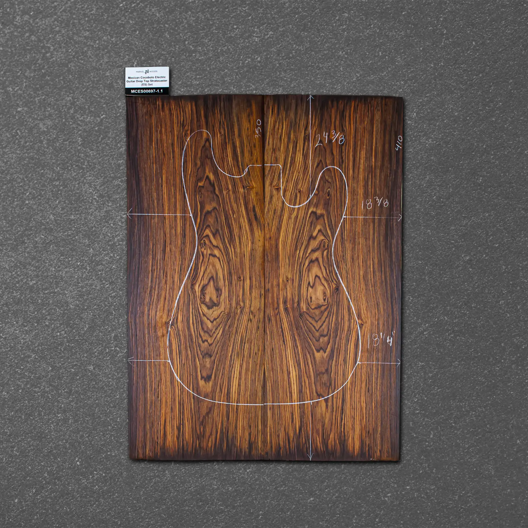 Mexican Cocobolo Electric Guitar Drop Top Stratocaster (ES) Set ...