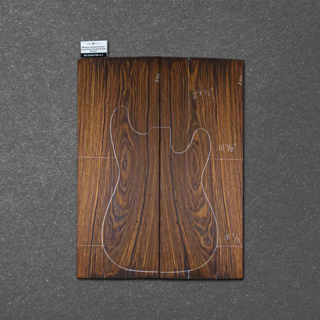 Mexican Cocobolo Electric Guitar Drop Top Stratocaster (ES) Set ...