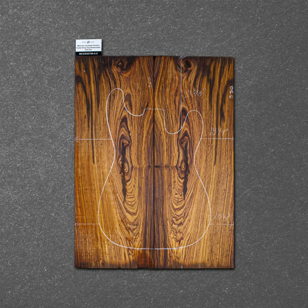 Mexican Cocobolo Electric Guitar Drop Top Stratocaster (ES) Set ...