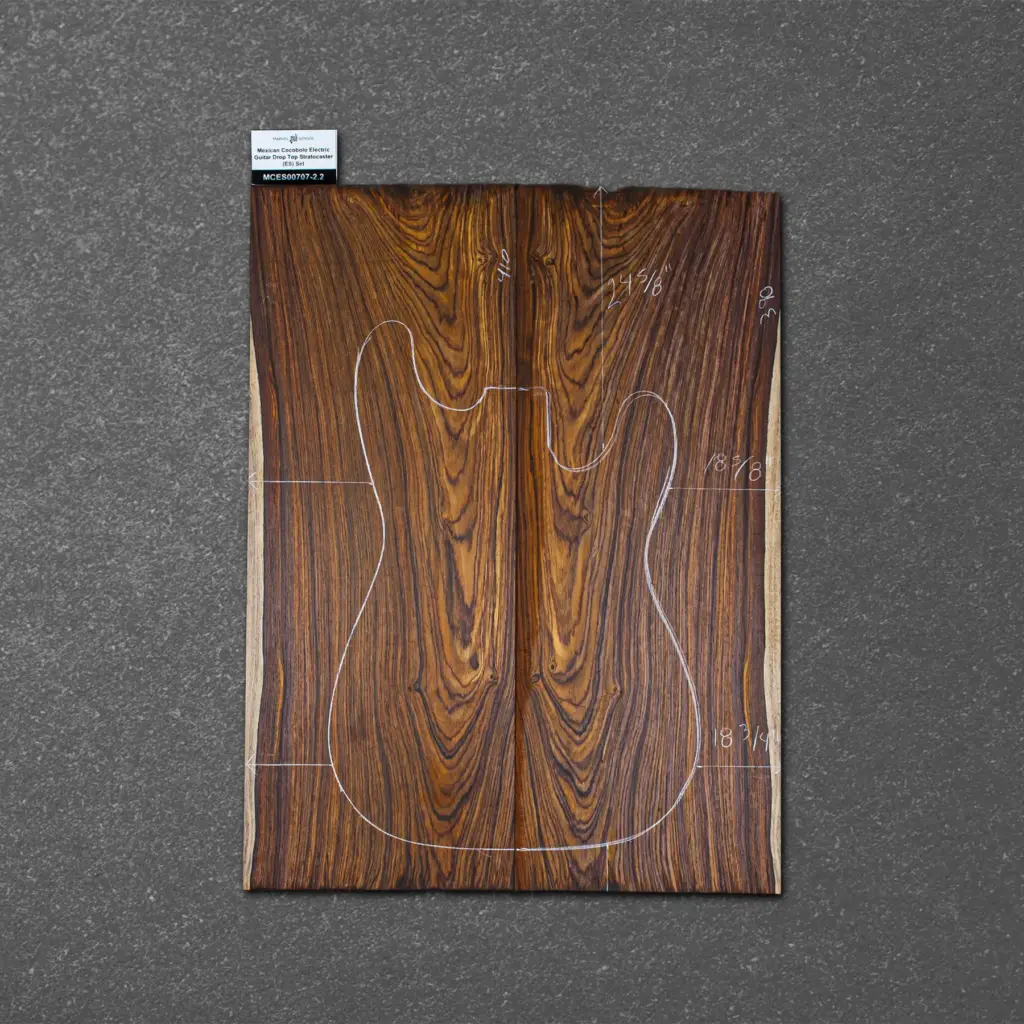 Mexican Cocobolo Electric Guitar Drop Top Stratocaster (ES) Set ...