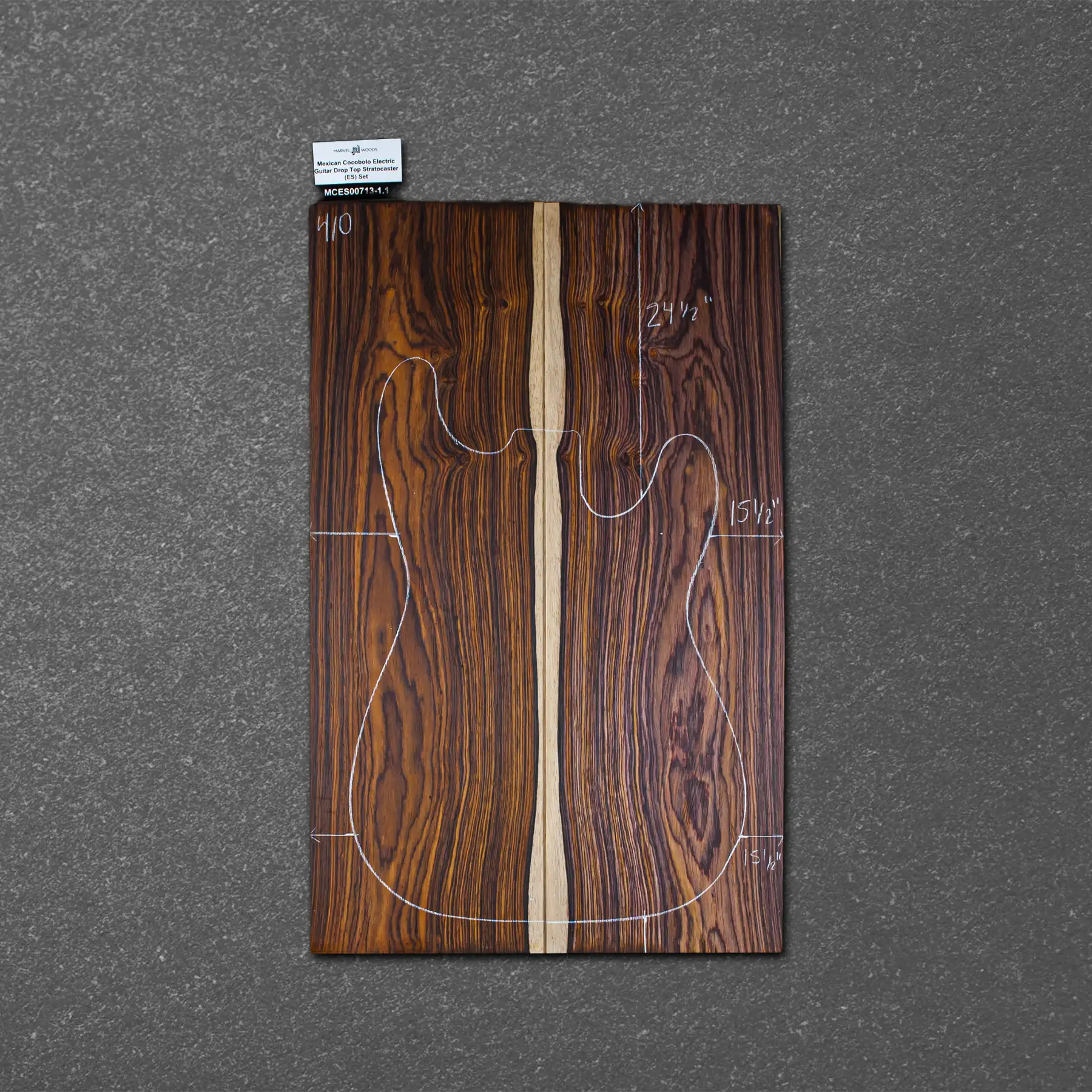 Mexican Cocobolo Electric Guitar Drop Top Stratocaster (ES) Set ...