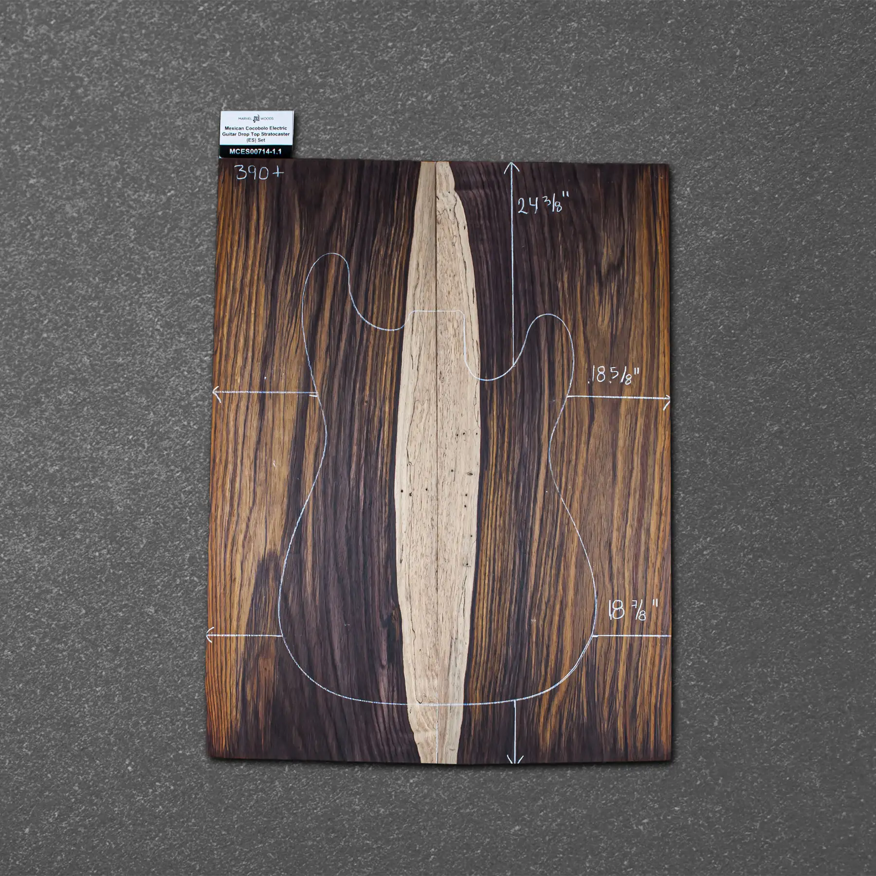 Mexican Cocobolo Electric Guitar Drop Top Stratocaster (ES) Set ...