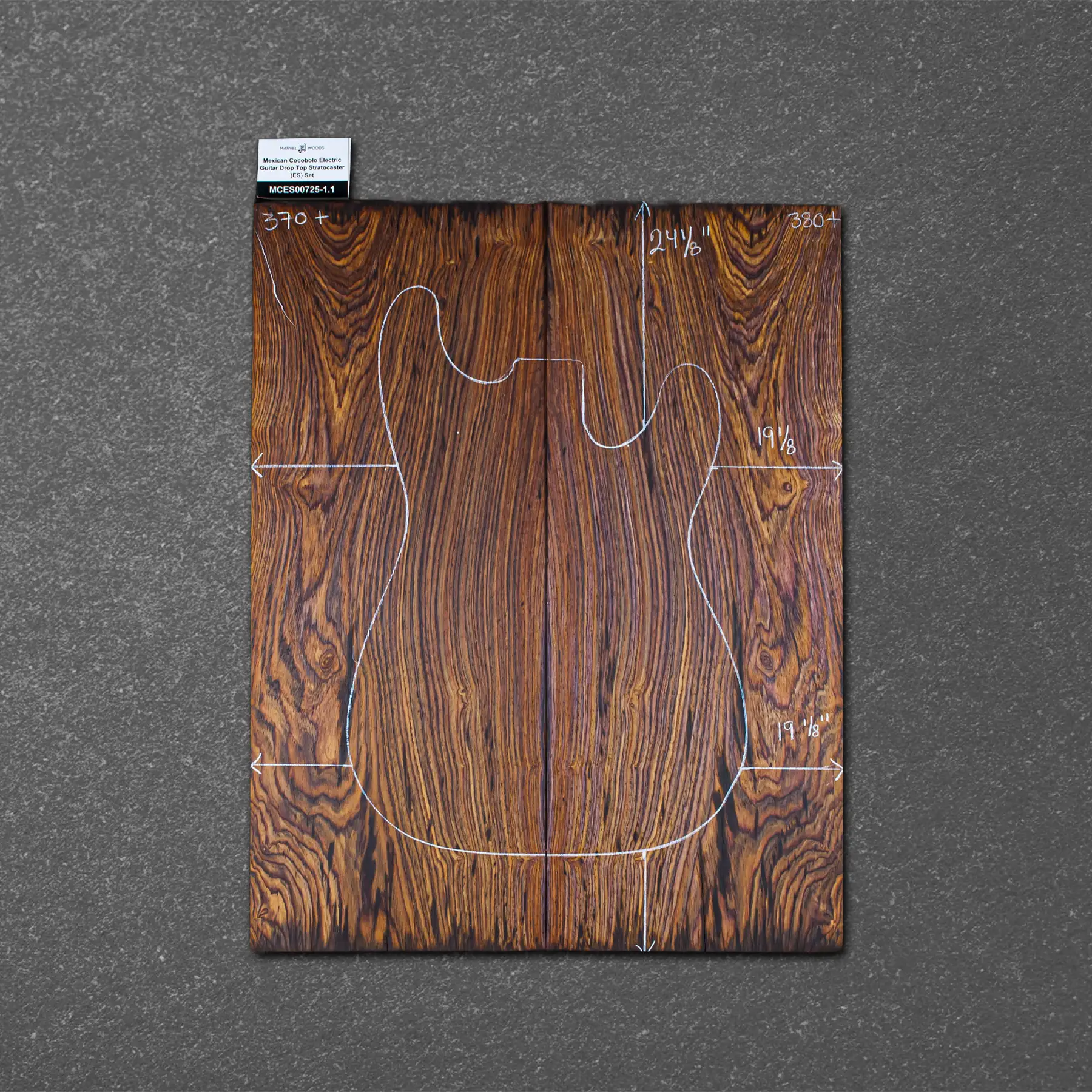 Mexican Cocobolo Electric Guitar Drop Top Stratocaster (ES) Set ...