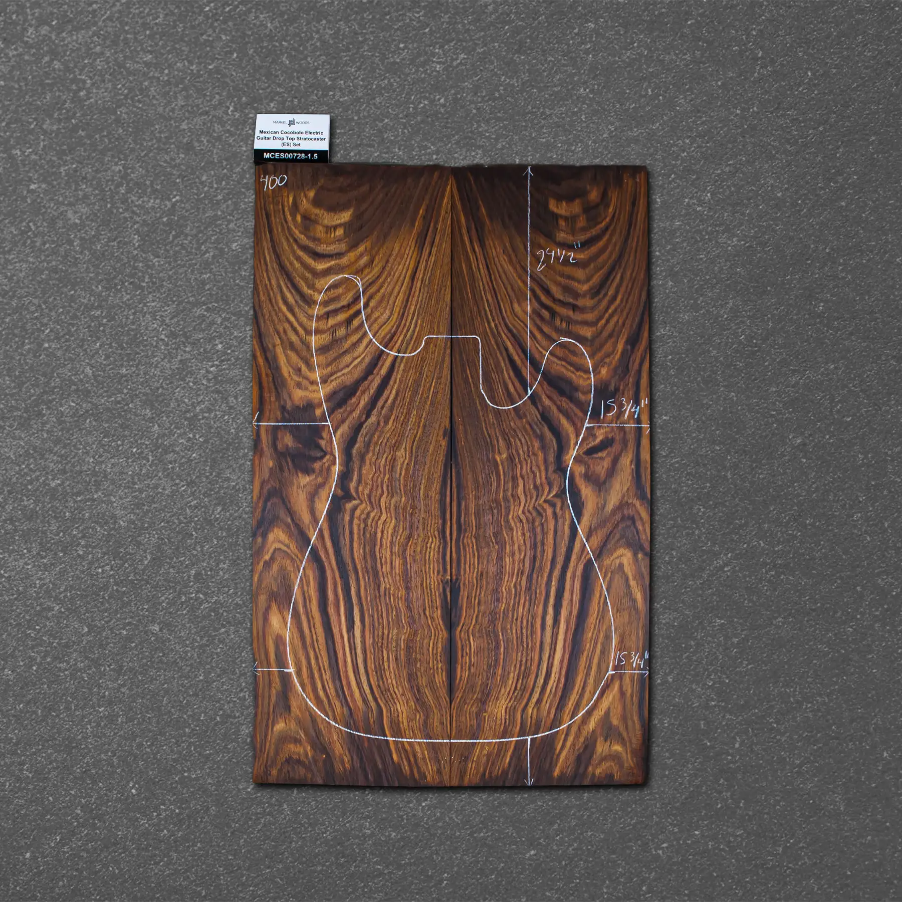 Mexican Cocobolo Electric Guitar Drop Top Stratocaster (ES) Set ...