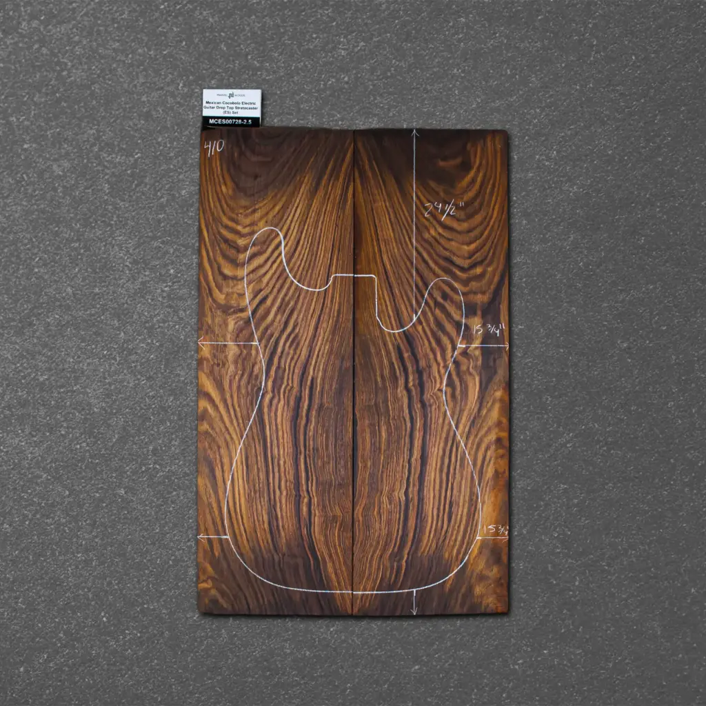 Mexican Cocobolo Electric Guitar Drop Top Stratocaster (ES) Set ...