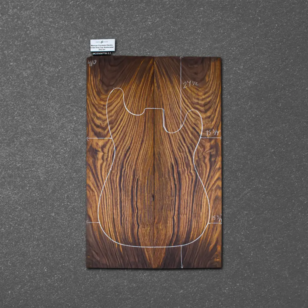Mexican Cocobolo Electric Guitar Drop Top Stratocaster (ES) Set ...