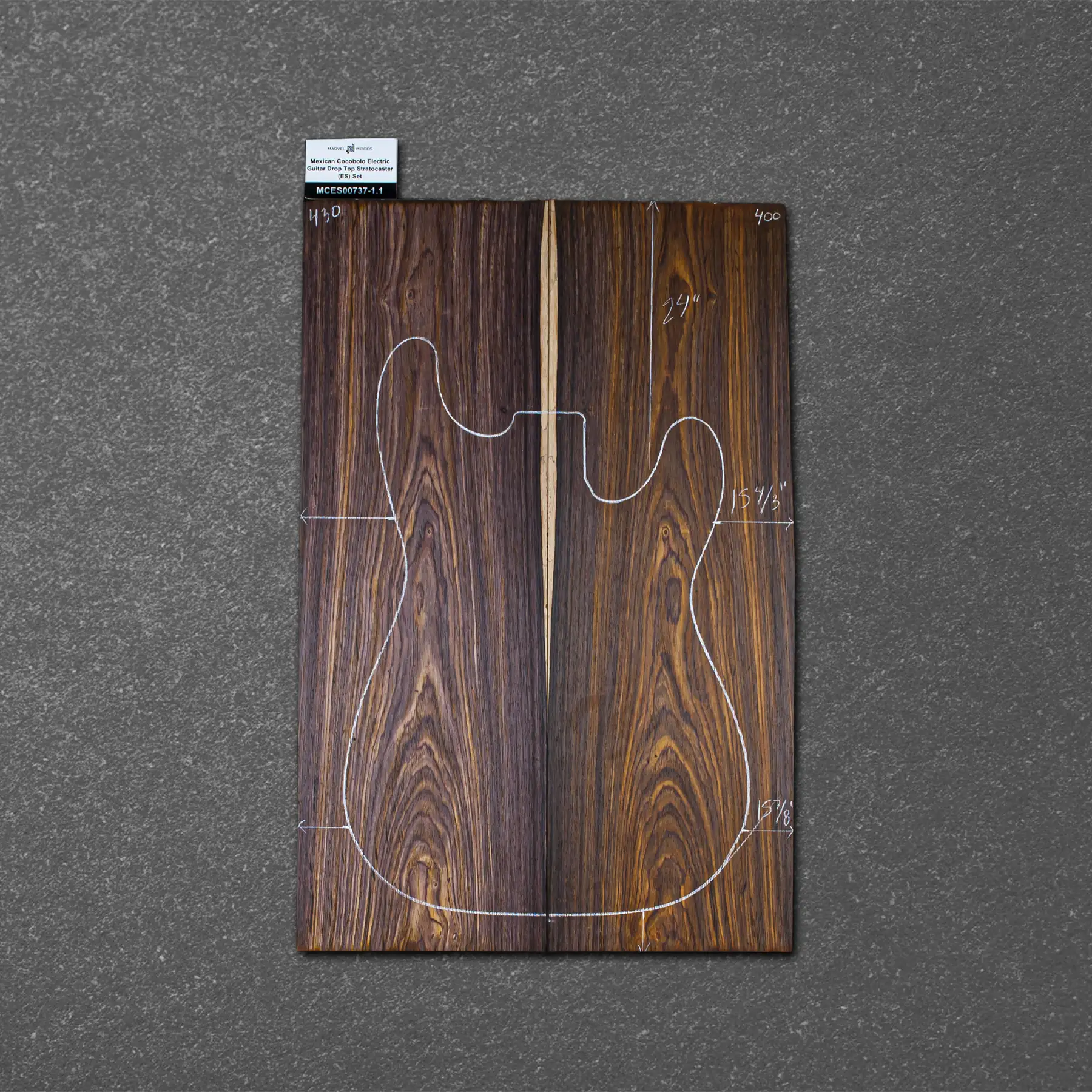 Mexican Cocobolo Electric Guitar Drop Top Stratocaster (ES) Set ...