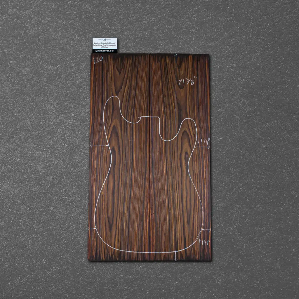 Mexican Cocobolo Electric Guitar Drop Top Stratocaster (ES) Set ...