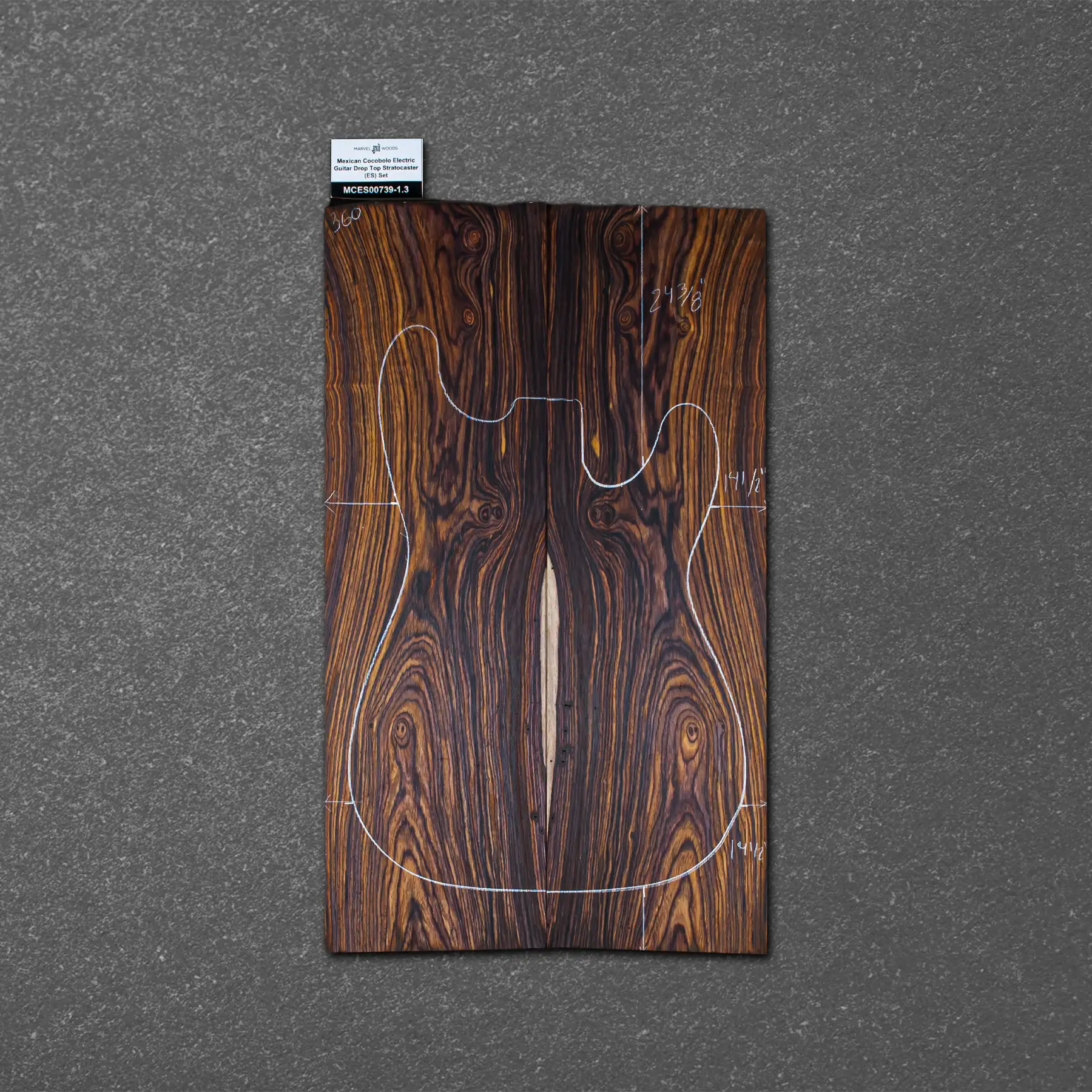 Mexican Cocobolo Electric Guitar Drop Top Stratocaster (ES) Set ...