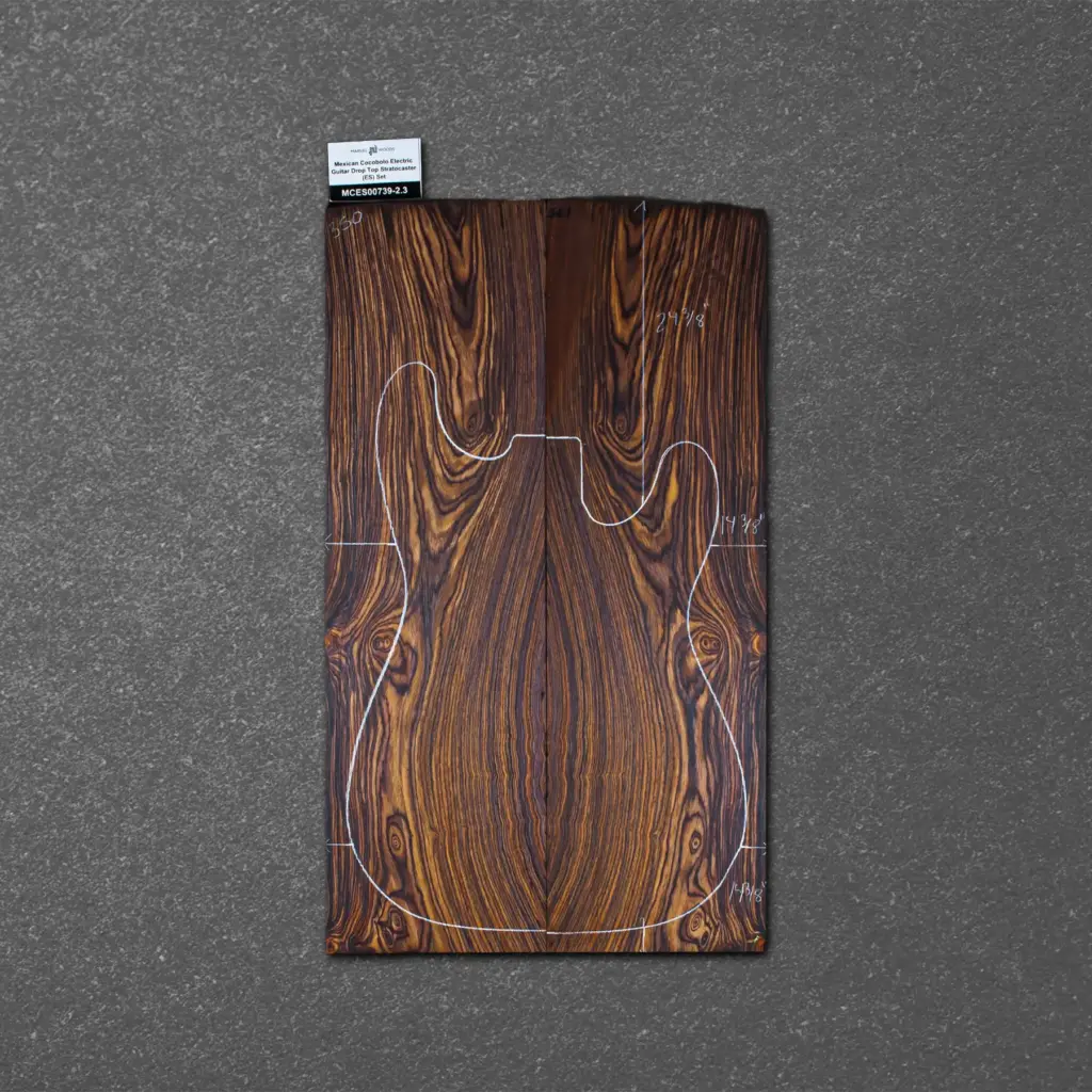 Mexican Cocobolo Electric Guitar Drop Top Stratocaster (ES) Set ...