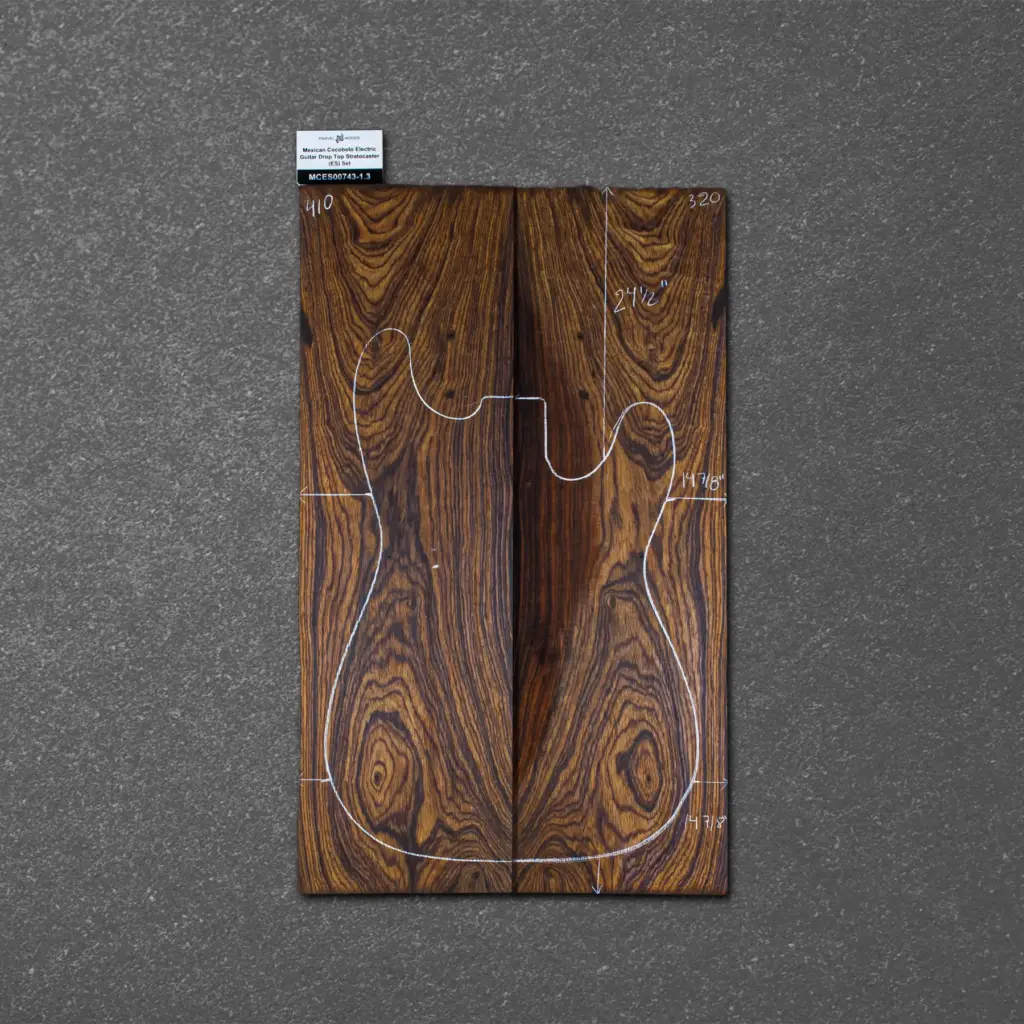 Mexican Cocobolo Electric Guitar Drop Top Stratocaster (ES) Set ...