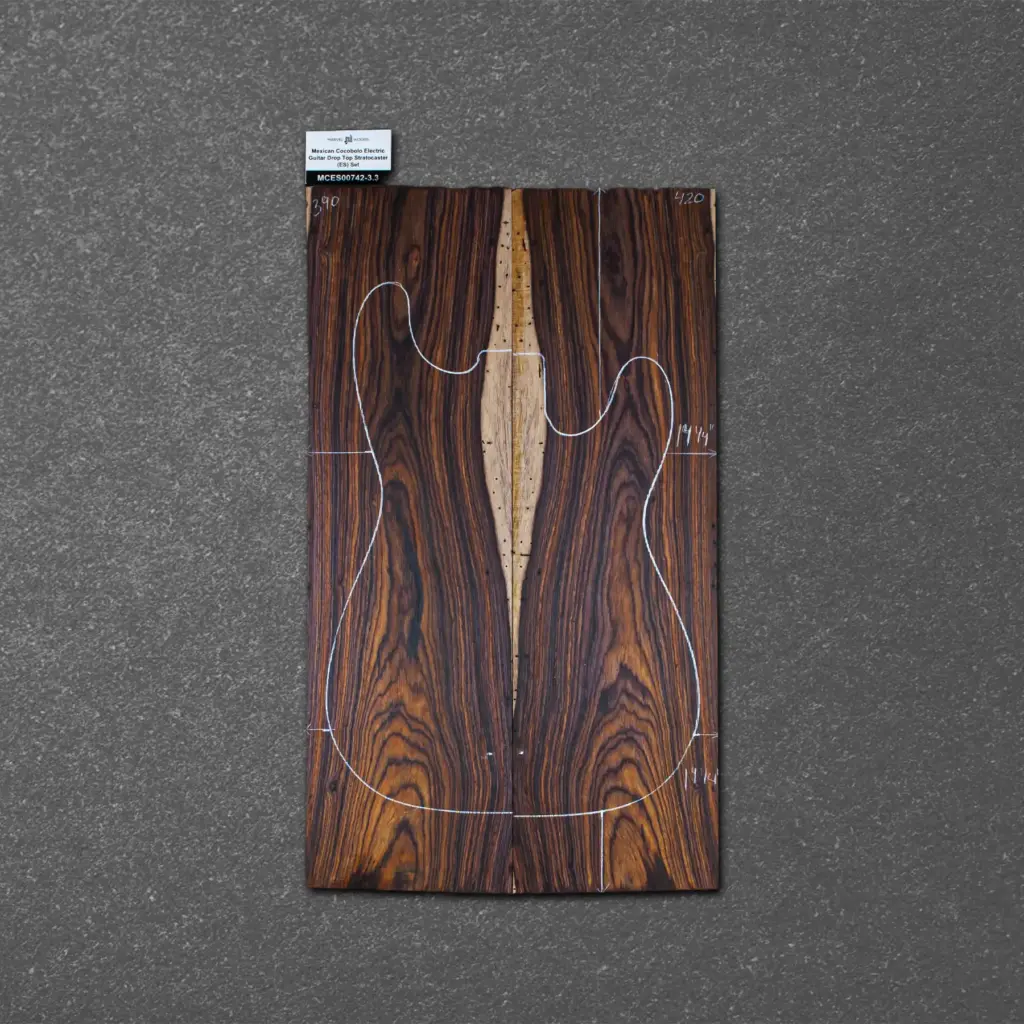Mexican Cocobolo Electric Guitar Drop Top Stratocaster (ES) Set ...