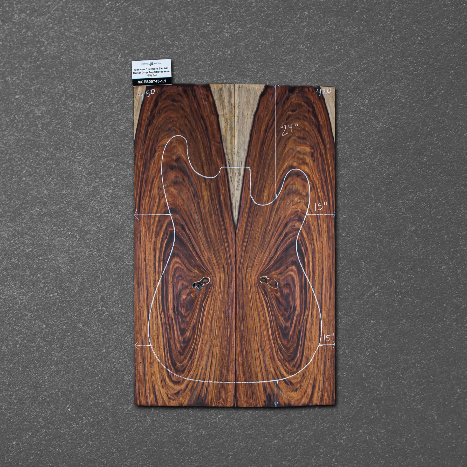 Mexican Cocobolo Electric Guitar Drop Top Stratocaster (ES) Set ...