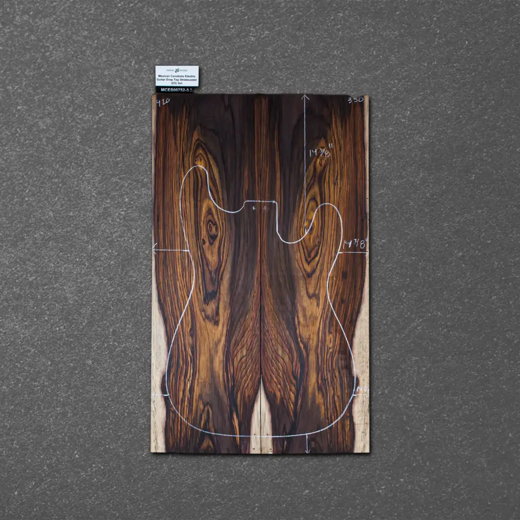 Mexican Cocobolo Electric Guitar Drop Top Stratocaster (ES) Set ...