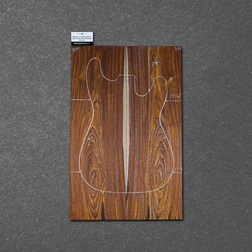 Mexican Cocobolo Electric Guitar Drop Top Stratocaster (ES) Set ...