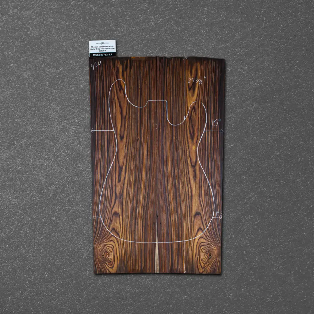 Mexican Cocobolo Electric Guitar Drop Top Stratocaster (ES) Set ...