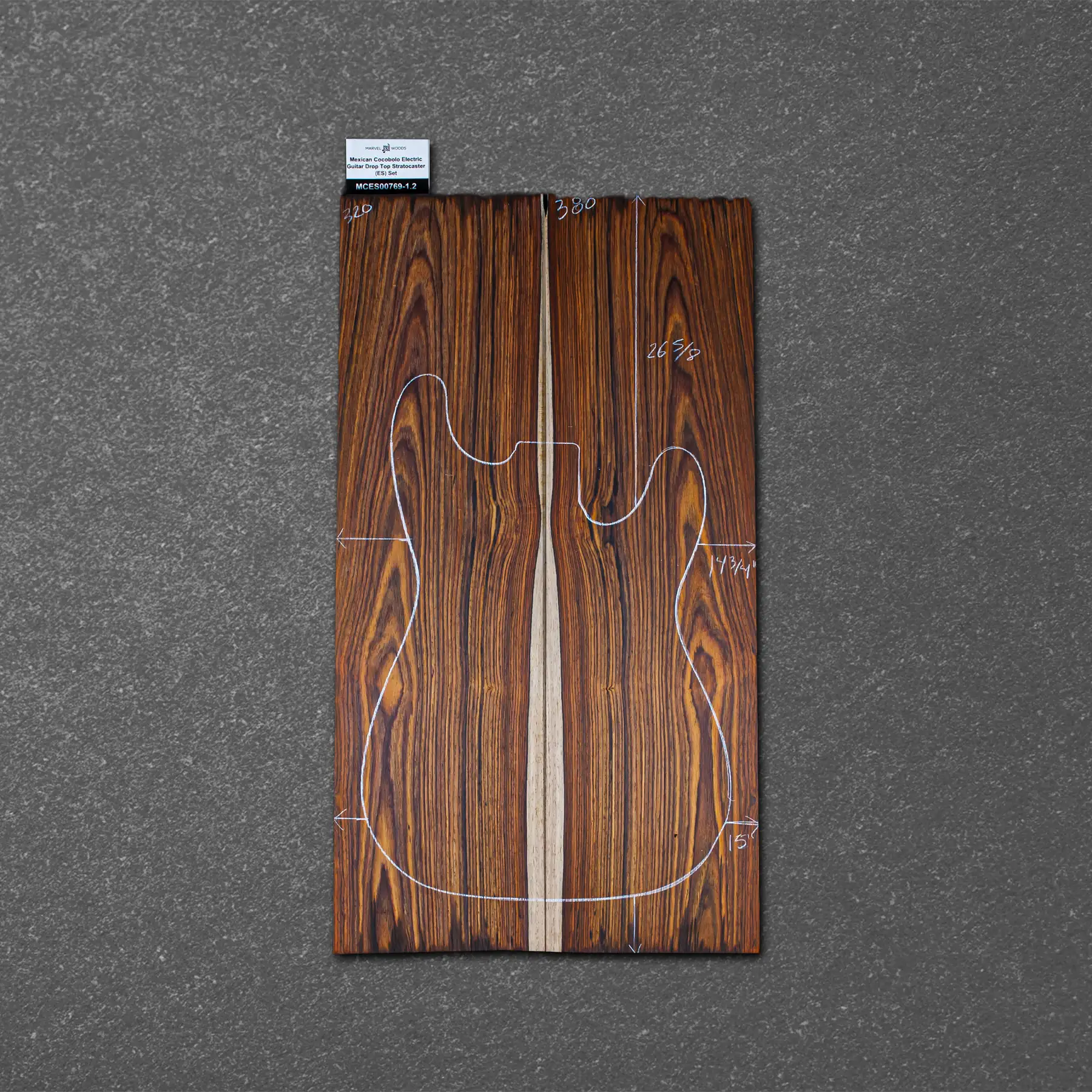 Mexican Cocobolo Electric Guitar Drop Top Stratocaster (ES) Set ...
