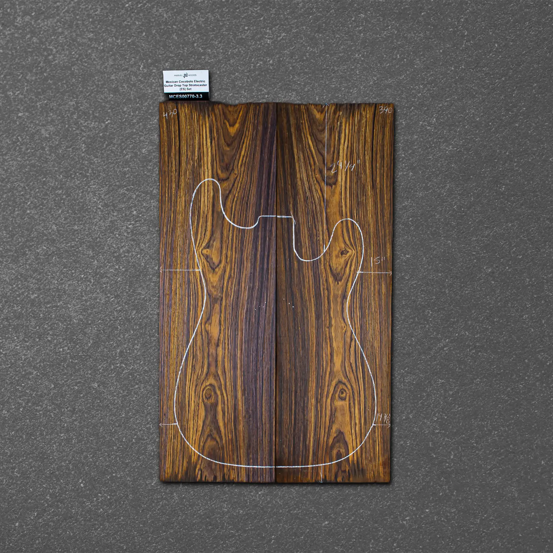 Mexican Cocobolo Electric Guitar Drop Top Stratocaster (ES) Set ...