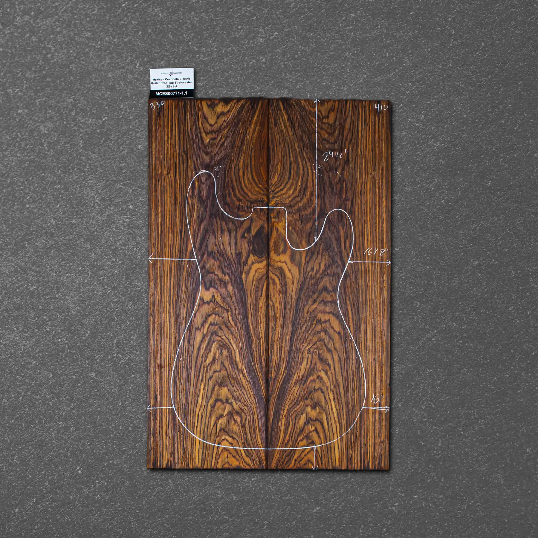 Mexican Cocobolo Electric Guitar Drop Top Stratocaster (ES) Set ...