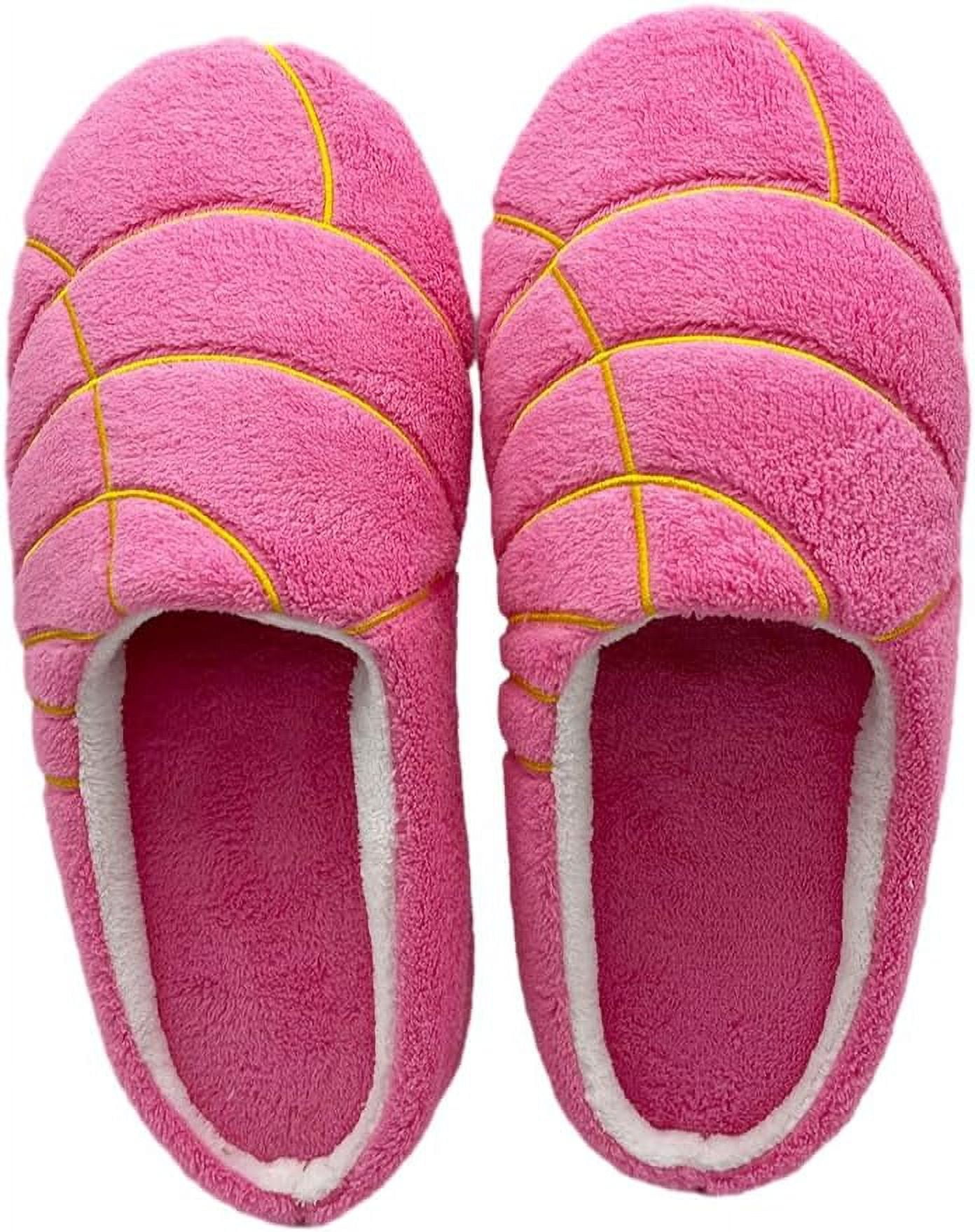 Mexican Concha Slippers for Women Men Concha Pantuflas Soft Plush House ...